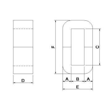 Quality KMAC-1000 high quality Amorphous C Core for 1.6KHz middle frequency transformer for sale