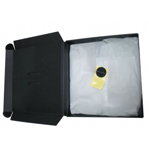 Quality Luxury Black Corrugated Paper Box, Foldable Duplex Box With Flute Box For Cloth for sale