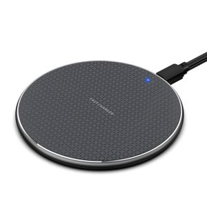 Quality High Power 110 KHZ Round Wireless Charger Desktop Aluminum Alloy for sale