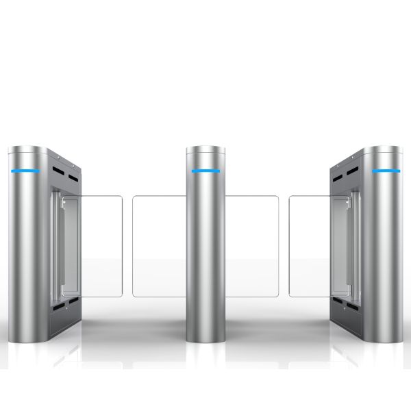 Quality Access Control Wing Gate Turnstile , Stainless Steel 600mm Swing Barrier Turnstile for sale