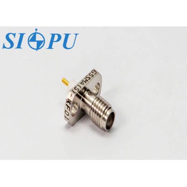 Quality SSMA Female Microstrip RF Coaxial Connector – Two-Hole Flange Mounted for sale