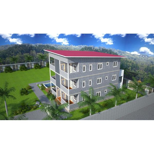 Quality Prefabricated Apartment Buildings / Living Or Office Supply Buildings for sale