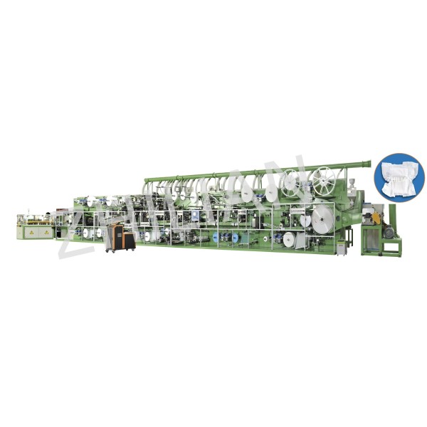 Quality 400 pcs / min Small Scale Diaper Making Machine I Type for sale