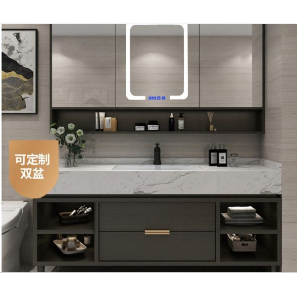 Quality Fireproof Mildew Proof Floor Mount Vanity Cabinet Modern for sale