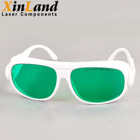 Quality 190~440nm 600~760nm Laser Pointer Safety Glasses OD4+ VLT 30% UV and Red Laser Anti Laser Safety Glasses for sale