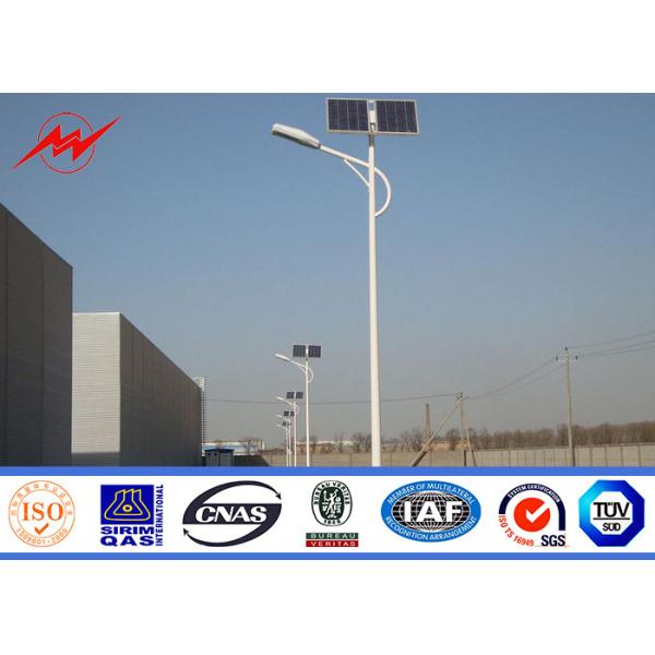 Quality Park Lighting 10M Single Arm Galvanized Steel Pole Q345 Material for sale