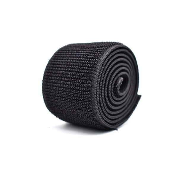 Quality 20MM-300MM Black and White Elastic Loop Hook and Loop Fastener in 100% Nylon for sale