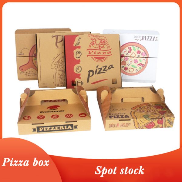 Quality Takeaway Corrugated Cardboard Pizza Boxes Custom Logo Printing for sale