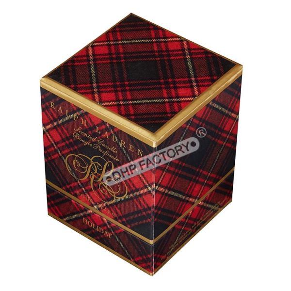 Quality Custom Cardboard Paper Rigid Candle Box With EVA Insert For Candle Package for sale