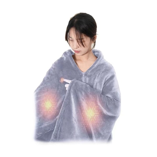 Quality Portable Electric Heated Blanket Graphene Infrared Heat Blanket USB Charging Convenience for sale