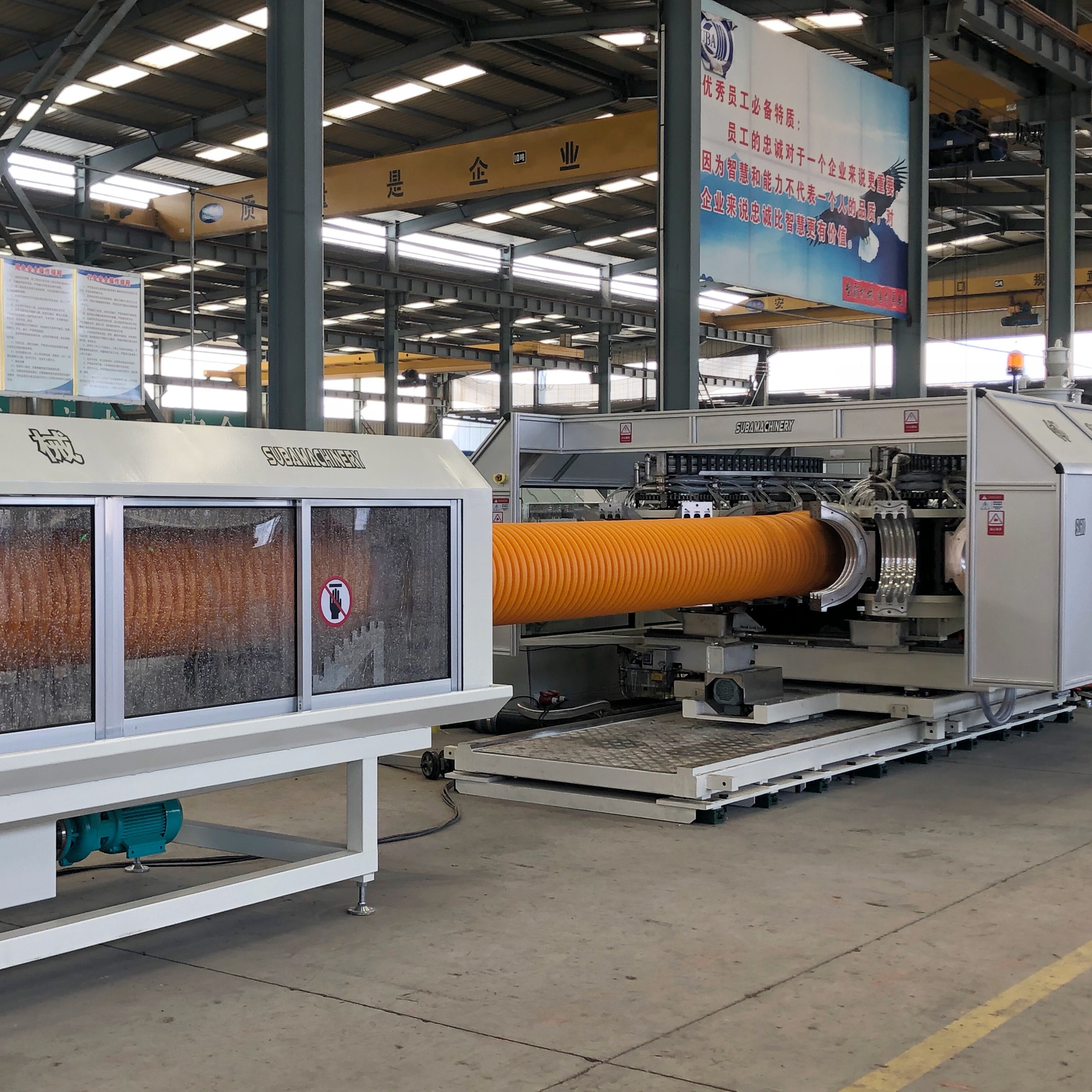 Quality Automatic DWC Pipe Extruder Machinery Low Power Consumption Corrugated pipe for sale