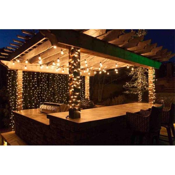 Quality Wedding Garden Party Connectable Festoon Globe Garland With Lamp Luminous for sale