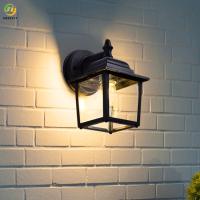 China E26 Outdoor Led Wall Sconce Lamp Aluminium Glass Material factory