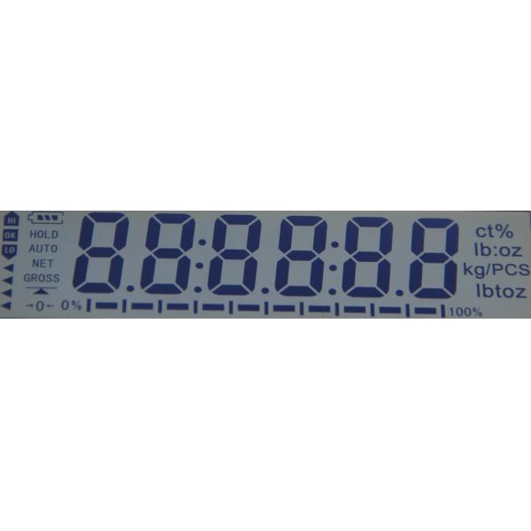 Quality TN Positive Seven Segment Display Lcd 1/4 Duty 1/3 Bias for sale