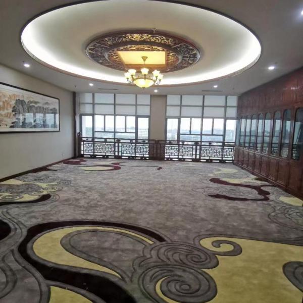 Quality Rectangle Axminster Hotel Carpeting in Luxury Golden Mordenas Style for for sale
