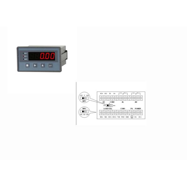 Quality Steel Weighing Measuring Controller , Digital Weight Indicator RS232 Rs485 Communication for sale