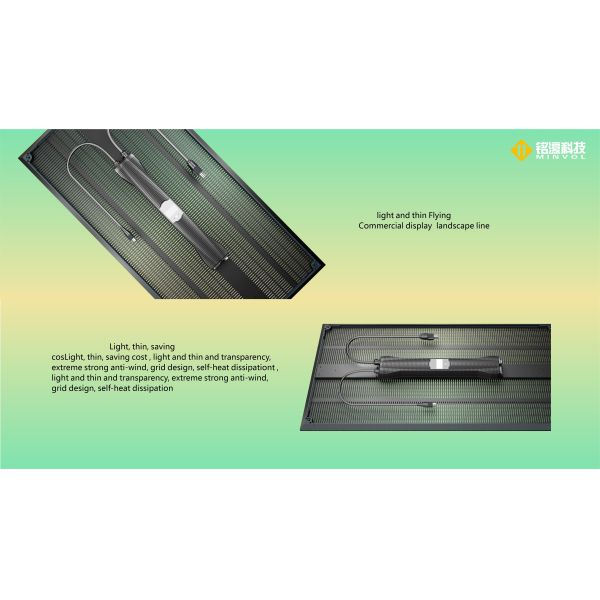 Quality AC85V Transparent LED Video Wall Screen RGB Led Window Display Screen for sale