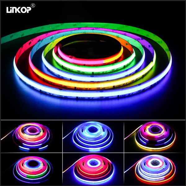 Quality RGB COB LED Light Strip Addressable 12V 720 Light/Meter 2811IC Color Flexible for sale