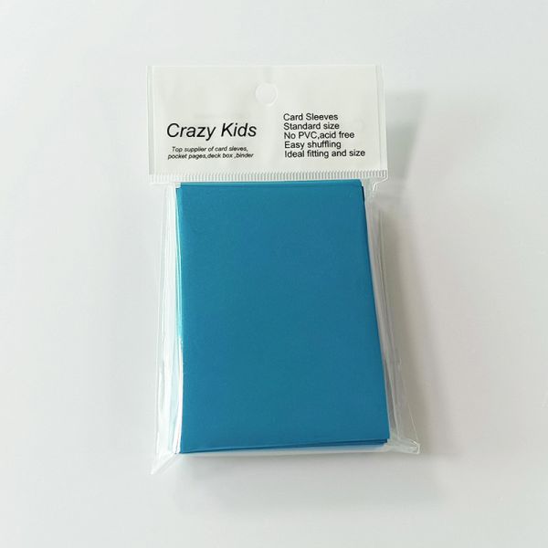 Quality Tcg / Naruto Color Card Sleeves Solid Blue CPP Trading Card Protector for sale