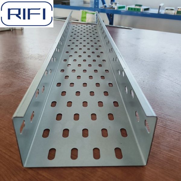 Quality Outdoor Steel 300mm Hot-dipped Galvanized Rustproof Slotted Cable Tray Coated With Complete Groove Type Specifications for sale