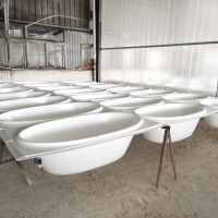 Quality Bathroom Reinforced Acrylic FRP Custom Freestanding Bathtub Rectangular Seamless for sale
