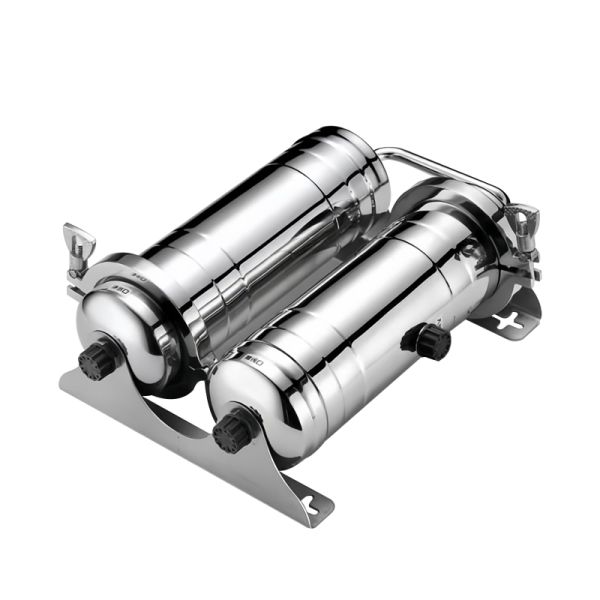 Quality Ultrafiltration Two Stage Water Filter Double Core Home Carbon Sediment Filter for sale