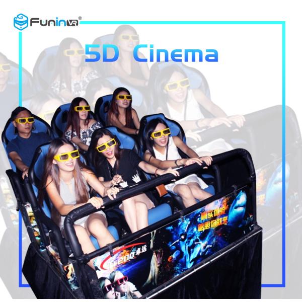 Quality Metal Screen 7d Simulator Cinema 6 / 9 Seats With Wind Effects Electric System for sale