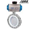 china 2.5 Inch 3 Inch 4 Inch Lightweight Flanged Pneumatic Butterfly Valve Control