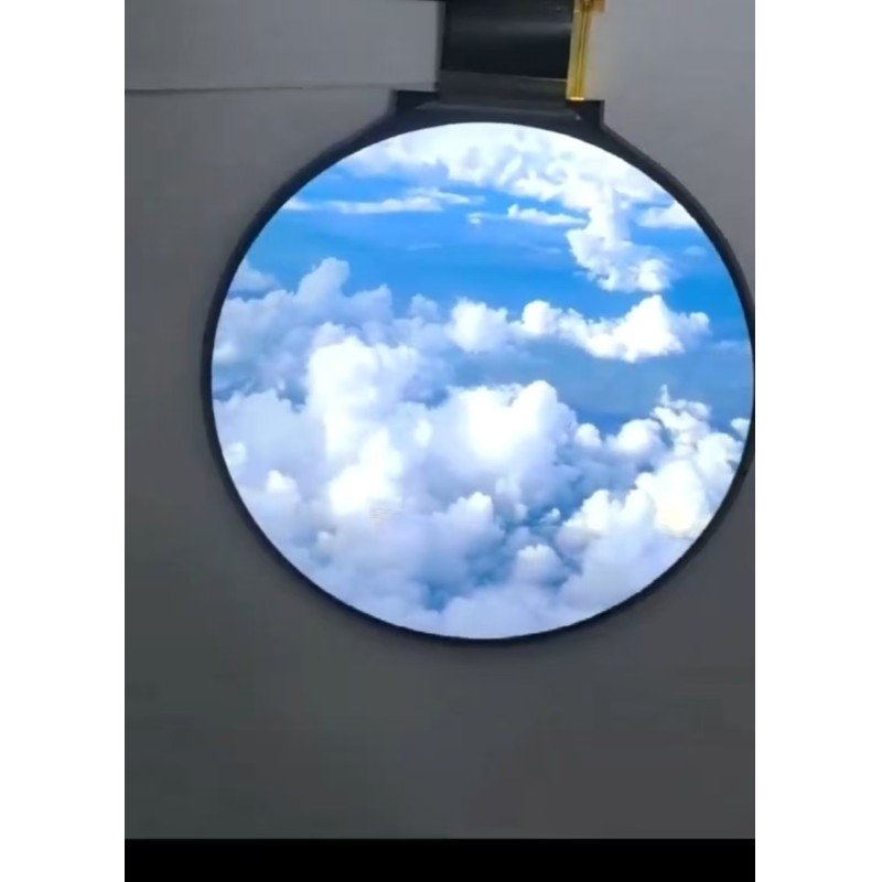 5 Inch Round TFT LCD Display front view