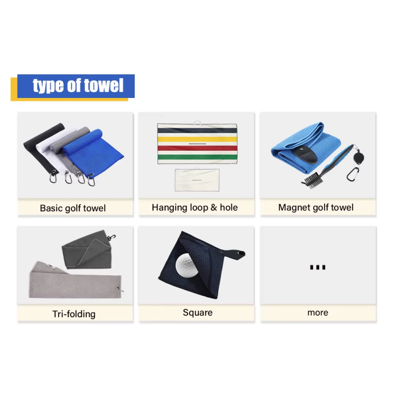 Quality Sublimation Cooling Microfiber Golf Towel Custom Logo Printed for sale