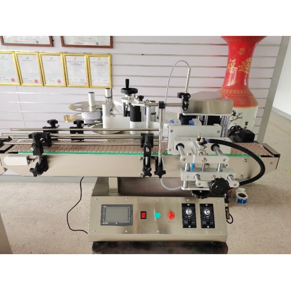 Quality Effortless Labeling with 130 KG Automatic Self-adhesive Round Bottle Labeling for sale