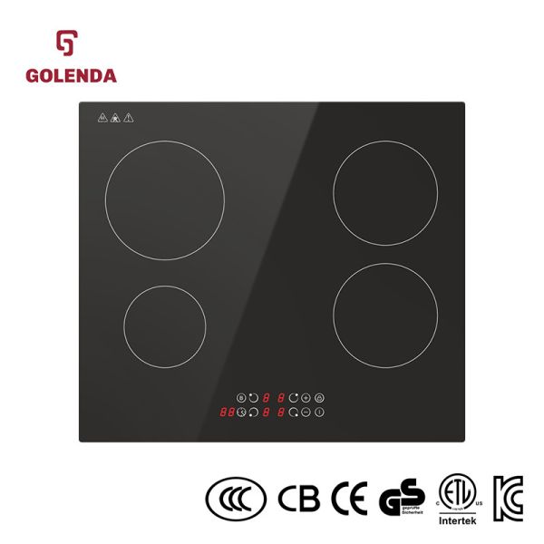 Quality Three Burner Built In Induction Hob Cooktop 6100W Touch Control for sale