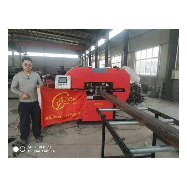 Quality 380V Voltage Square Tube Automatic Punching Machine With PLC Control for sale