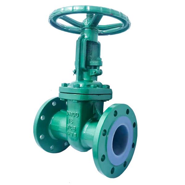 Quality Flanged Manual Cast Steel PTFE Lined Sluice Gate Valve Z41F46-16C for Water for sale