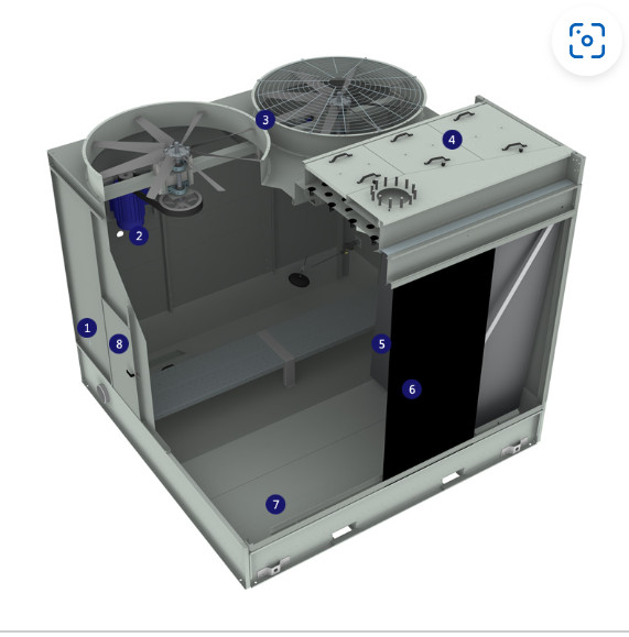 Quality Galvanized Steel Open Cooling Tower 250t Cooling Tower Bac Cooling Tower for sale