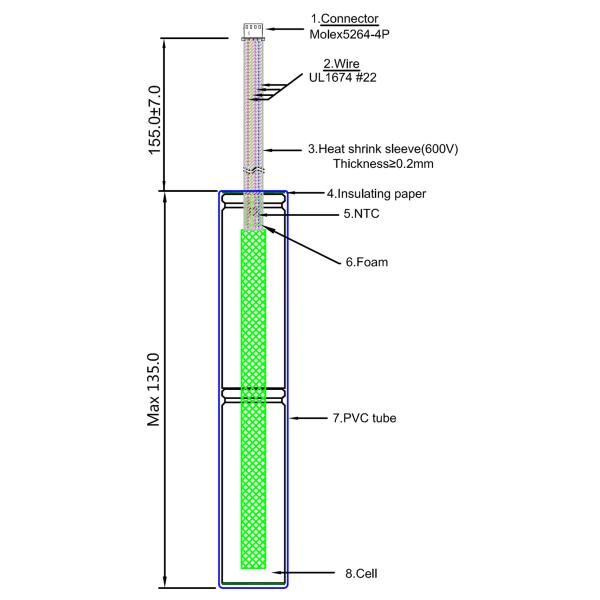 Quality Li-ion Battery Pack LIC18650 7.2V 2900mAh for sale