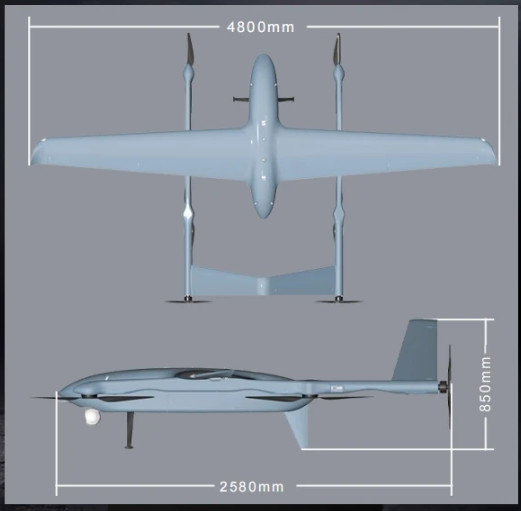 Quality Long Range Spy Plane UAV Drone Electric Vertical Take-off And Landing Fixed-wing for sale