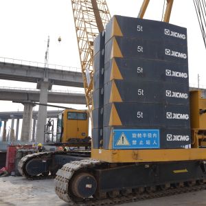 Quality Steel Wire Ropes Braking System crawler mounted crane Safe Smooth Operation In for sale