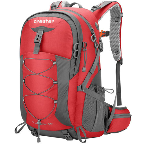Quality 40L Ripstop Nylon Outdoor Waterproof Hiking Backpack With Rain Cover for sale