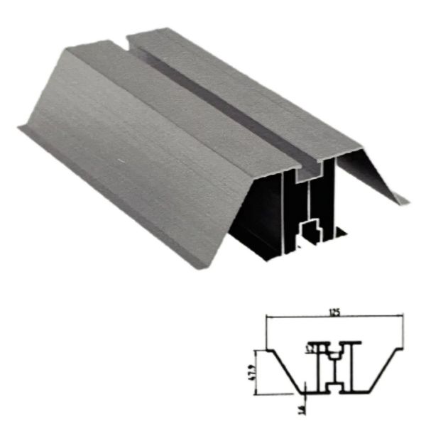 Quality Aluminum Solar Rail Structure With Temperature Resistance And Clamp Installation for sale