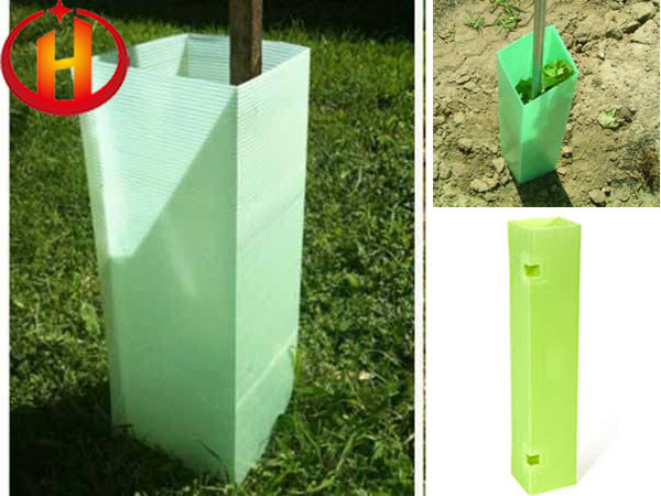 Quality Anti UV Square Corflute Plant Guards Fireproof Light Green for sale