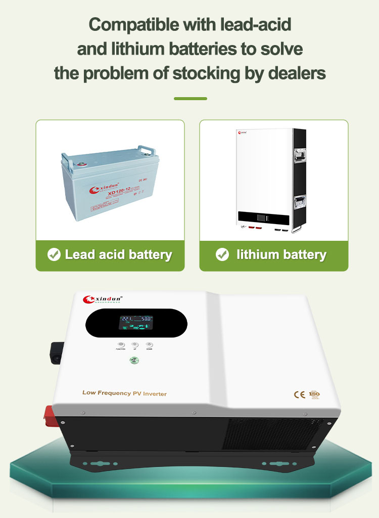 motorhome power inverter compatible with lead-acid and lithium batteries