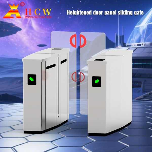 Quality Heightened Door Panel 304 Stainless Steel Pedestrian Sliding Gate for sale