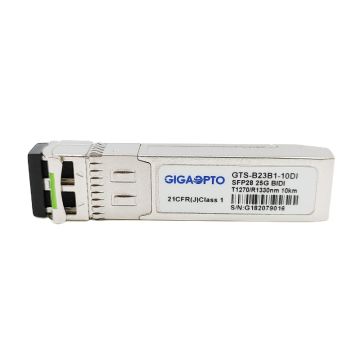 Quality WDM SFP28 Optical Transceiver Module 10km LC DOM 1270nm TX 1330nm RX Industrial for sale