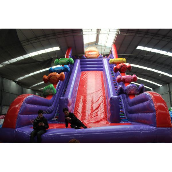 Quality PVC Accessory Packing Bag Included Design Giant Dry Inflatable Bouncer Slide For for sale
