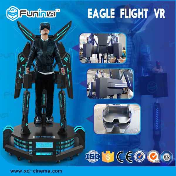 Quality Excited Standing Up VR Flight Simulator Virtual Reality Simulation Rides for sale
