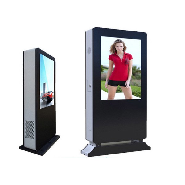 Quality 55inch outdoor floor standing digital signage, totem, lcd advertising kiosk for marketing advertising display for sale