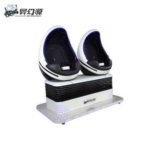 Quality 9D VR Egg Chair Roller Coater 2 Players 220V For VR Theme Park for sale