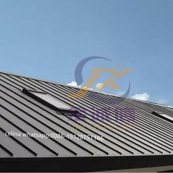 Quality Full Automatic Aluminum Click Lock Staining seam Roof Panel Roll Forming Machine for sale