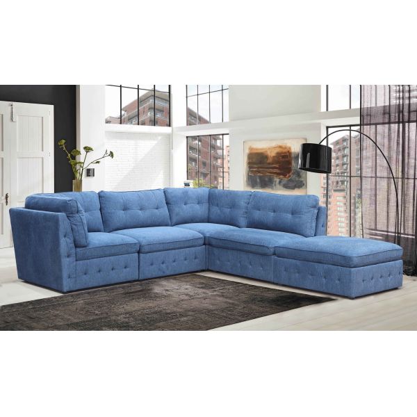 Quality Folding Fabric Modular Sectional Sofa Multifunctional 230x210x90CM for sale